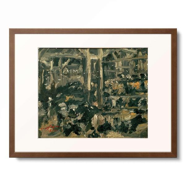 Corinth, Lovis 1858-1925."Cow-shed", 1922.Oil on canvas, 60 × 71cm.Amsterdam, Stedelijk Museum.