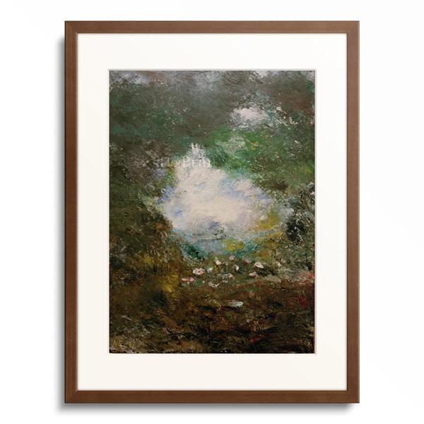 Strindberg, August, Swedish playwright and novelist, 1849-1912."Underlandet" (Wonderland), Dornach1894.Oil on card, 73 ×...
