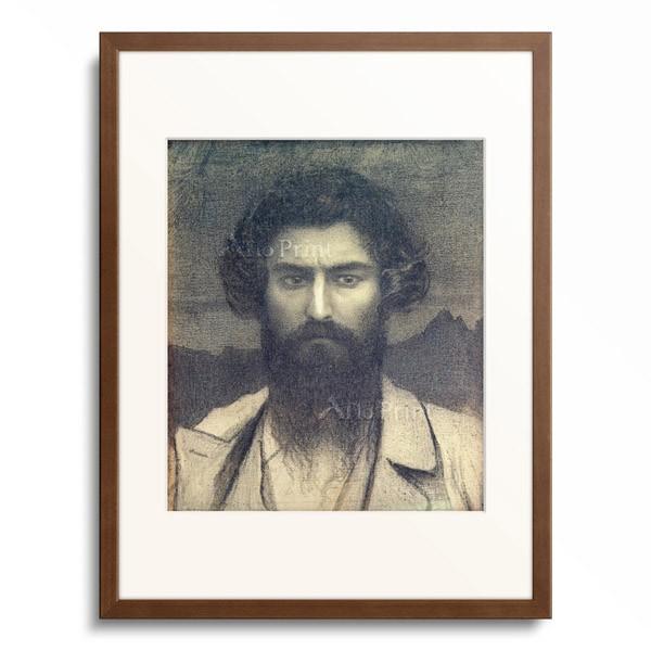 Giovanni Segantini, Swiss. Painter italy. Origin.15.1.1858 Arco - 28.9.1899 on the Schafberg above Pontresina.Self-portr...