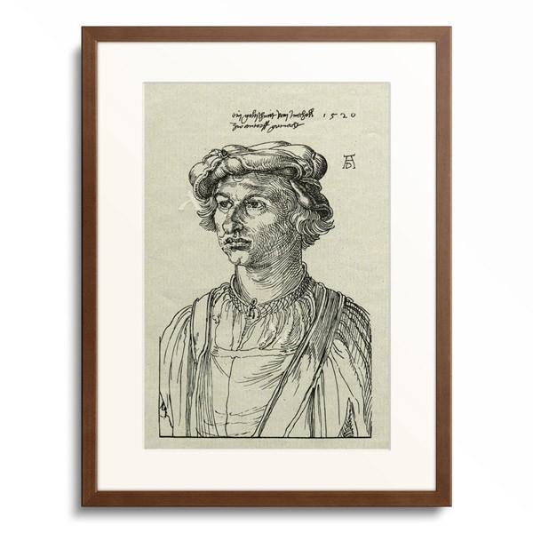 Durer, Albrecht 1471-1528."A goldsmith from Mecheln", 1520. Inscribed by the artist: "ein goltschmit von mechell zw anto...