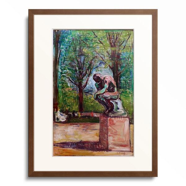 ノルウェーの画家ジャンル: 象徴主義　表現主義Munch, Edvard 1863-1944."Der Denker von Auguste Rodin im Park des Dr. Linde", 1907.(The Thinker b...