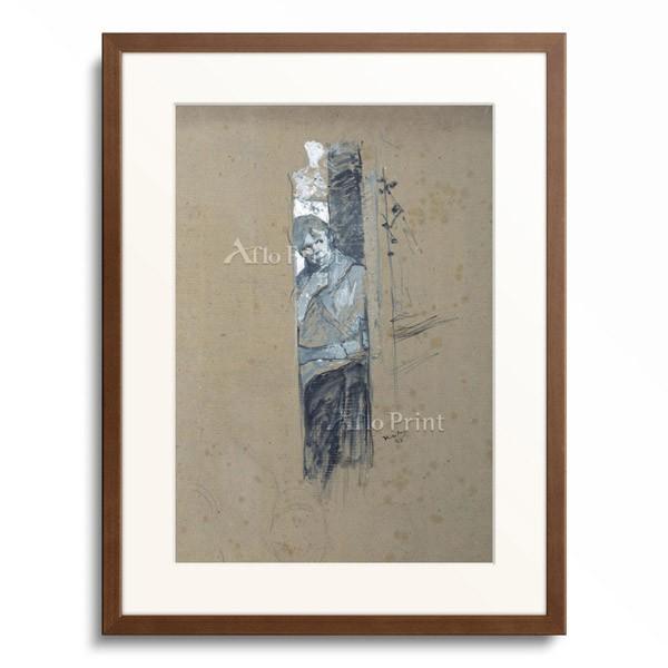 Toulouse-Lautrec, Henri de 1864-1901."La Pierreuse. Dans les coulisses"(Pierrette. Behind the scenes), 1888.Gouache on c...