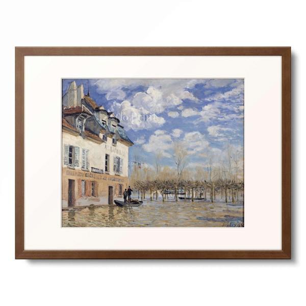 Sisley, Alfred. 1839-1899."La Barque pendant l'inondation, Port-Marly" (The restaurant "La Barque" during the flood at P...