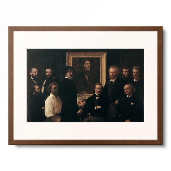 Fantin-Latour, Henri. 1836-1904."Hommage-Delacroix", 1864.(f. l.: Cordier, Legros, Fantin-Latour, Whistler, Champfleury,...