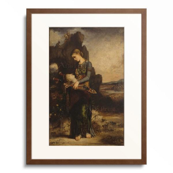 Moreau, Gustave 1826-1898."The Thracian Girl, carrying the Head of Orpheus", 1865.Oil on canvas, 155-100cm.Paris, Musee ...
