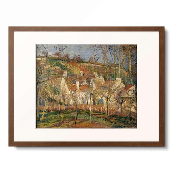 Pissarro, Camille 1830-1903."Les toits rouges, coin de village, effet d'hiver", 1877.Oil on canvas, 54.5-65.6cm.Paris, M...