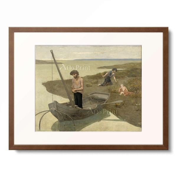 Puvis de Chavannes, Pierre-Cecile 1824-1898."The poor fisherman", 1881.Oil on canvas, 156-193cm.Paris, Musee d'Orsay.