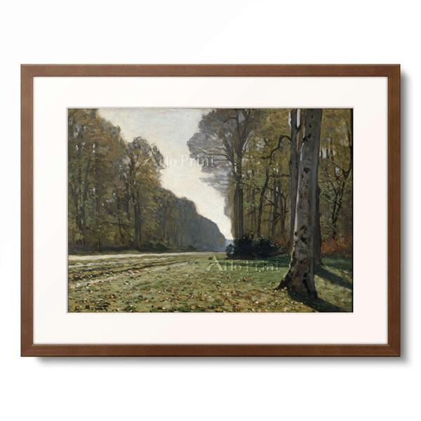 フランスの画家ジャンル: 印象派 Monet, Claude, 1840-1926."Le Pave de Chailly, foret de Fontainebleau (dit autrefois-tort: Route du Bas-...