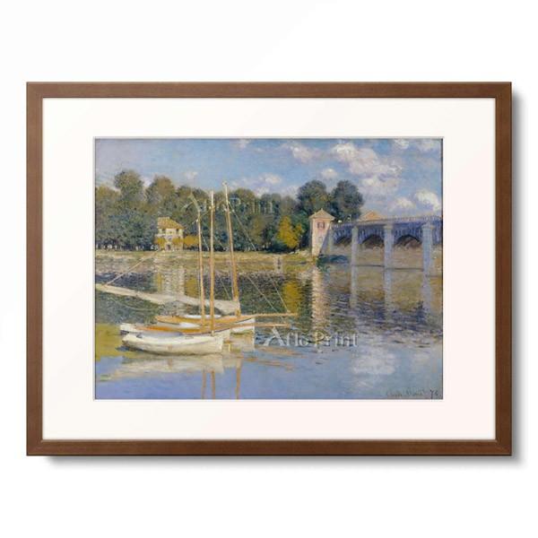 フランスの画家ジャンル: 印象派 Monet, Claude,1840-1926,French painter."Le Pont d'Argenteuil" (The Bridge at Argenteuil), 1874.Oil on c...
