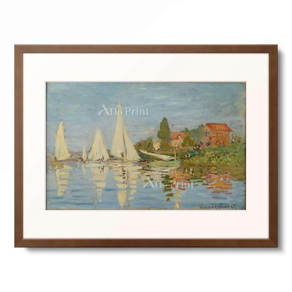 フランスの画家ジャンル: 印象派 Monet, Claude 1840-1926."Regates-Argenteuil" (Regatta in Argenteuil), c. 1872.Oil on canvas, 48-75cm.In...