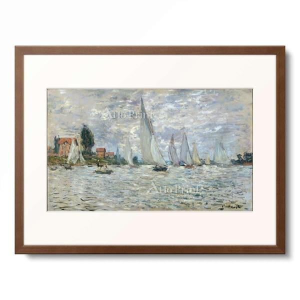 フランスの画家ジャンル: 印象派 Monet, Claude 1840-1926."Les barques. Regates-Argenteuil"(Sailing boats, Regatta in Argenteuil),c. 1874...