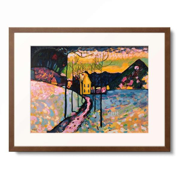 Kandinsky, Wassily 1866-1944."Winter I - Kochel", 1909.Oil on board, 75.5 × 97.5cm.St Petersburg, State Hermitage.