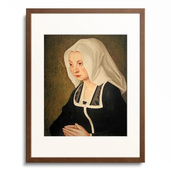 Cranach, Lucas the Elder 1472-1553."Portrait of a Benefactress", Netherland (-), c. 1508 (recto). (Verso: "Saint Catheri...