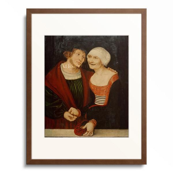 Cranach, Lucas the Elder 1472-1553."Couple", Wittenberg,c. 1520/22.Mixed media on wood.37 × 30,5 cm.Inv. no. 137Budapest...