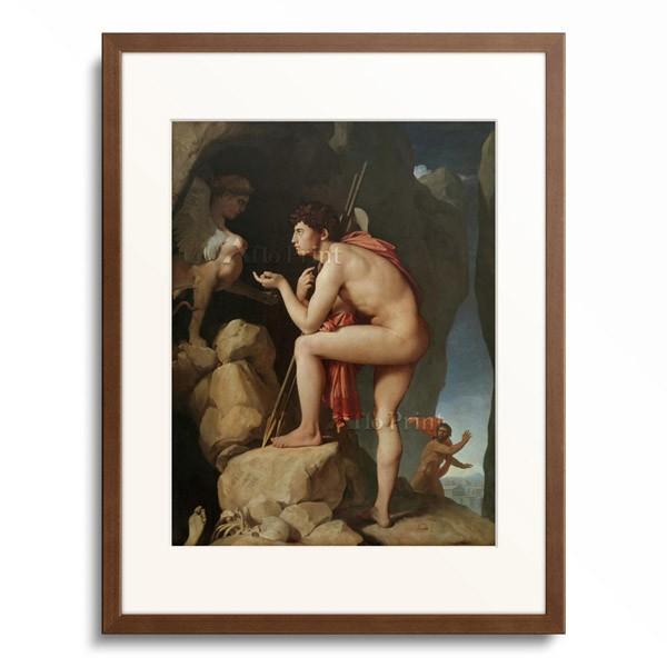 Ingres, Jean-Auguste-Dominique. 1780-1867."Oedipe explique l'enigme du sphinx"(Oedipus solves the Sphinx's riddle), 1808...