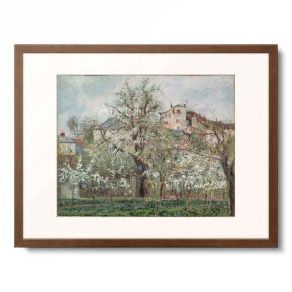 Pissarro, Camille. 1830-1903."Potager et arbres en fleurs, printemps, Pontoise" (Vegetable garden with trees in blossom,...