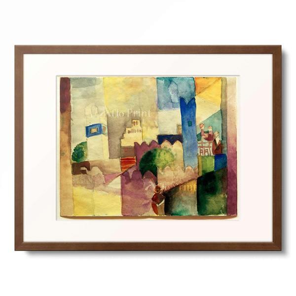 Macke, August. 1887-1914."Kairouan III", 1914.(Tunisia 1914).Water colour and pencil on paper,22.5 × 28.9 cm.Inv. no. Kd...