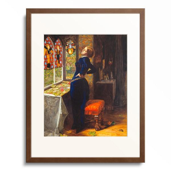 Tennyson, Lord Alfred, English poet. 1809-1892.Works: Mariana (poem, 1830)."Mariana".Painting, 1850/51, by John Everett ...
