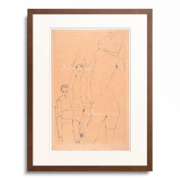 Egon Schiele, Austrian painter and draftsman.Tulln (retired) Danube 12.6.1890 - Hietzing b. Vienna 31.10.1918."Schiele w...