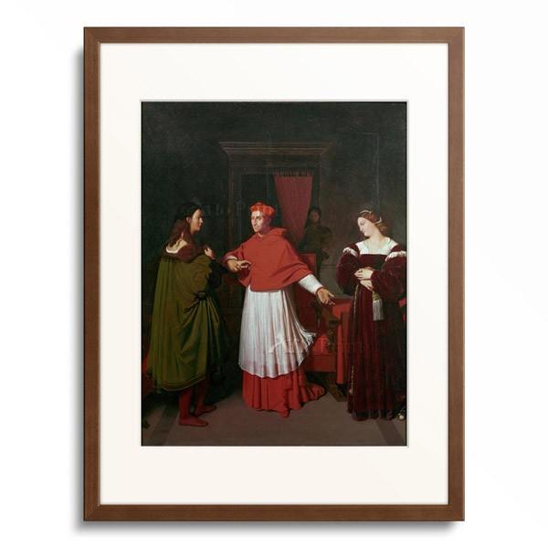 Raffael, born Raffaello Santi, Italian painter and architect, Urbino 6.4.1483 - Rome 6.4.1520."Cardinal Bibiena offers R...