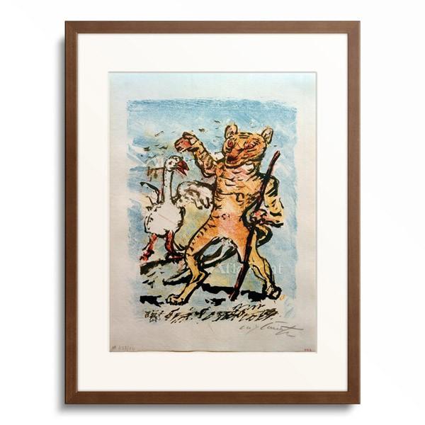 Johann Wolfgang von Goethe. 1749-1832.Works: Reinecke Fuchs (1794)."The cat, standing upright, raised the right paw, hol...