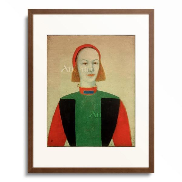 Malevich, Kasimir 1878-1935."Girl", 1932.Oil on canvas, 43.5 × 34cm.St Petersburg, Russian State Museum.