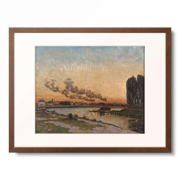 Guillaumin, Armand, 1841-1927."Soleil couchant-Ivry" (Sunset near Ivry), 1874.Oil on canvas, 65-81cm.R.F. 1951-34Paris, ...