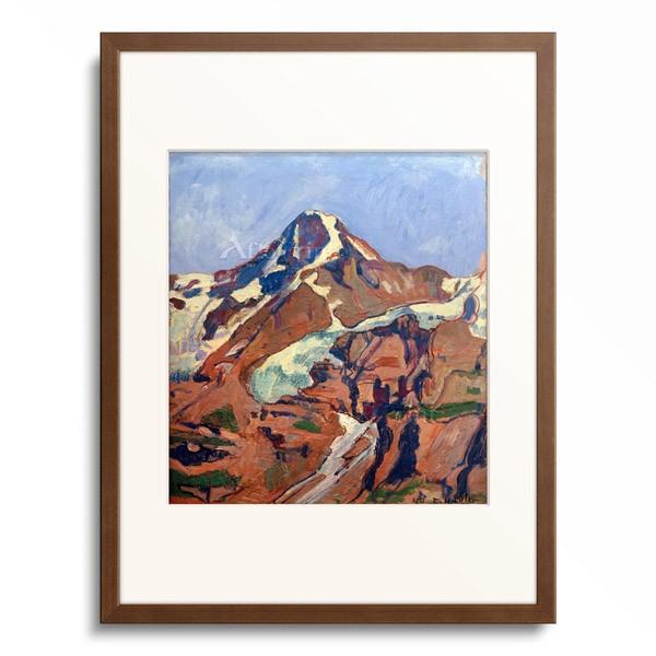 Hodler, Ferdinand,1853-1918."The Monch" (Der Monch), 1911.Oil on canvas, 41 × 45 cm.Glarus, Kunsthaus.