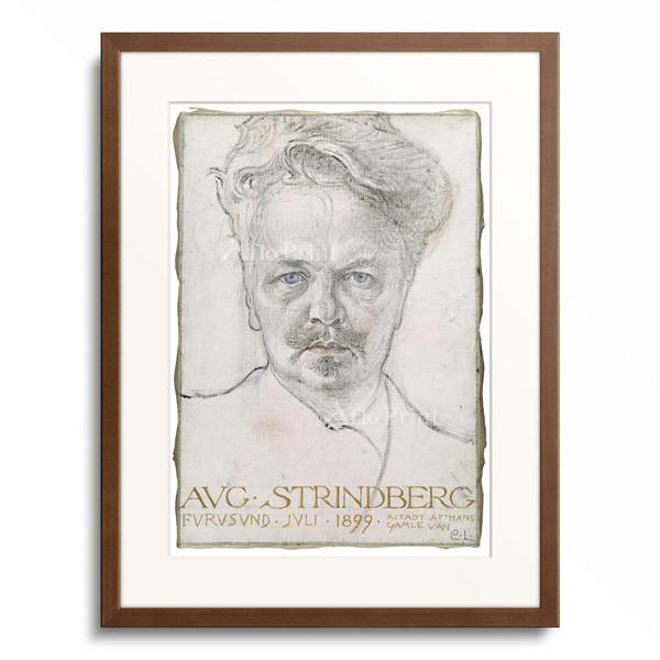 Strindberg, August Swedish writer Stockholm 22.1.1849 - ibid. 14.5.1912.Portrait.Drawing, 1899, by Carl Larsson (1853-19...