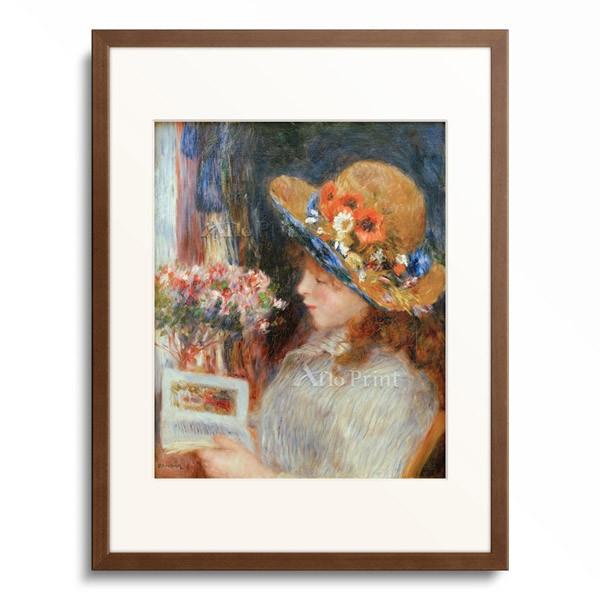 フランスの画家ジャンル: 印象派 所蔵: シュテーデル美術館Renoir, Auguste 1841-1919.“Jeune fille lisant” (Girl reading),1880.Oil on canvas, 55.5 × 4...