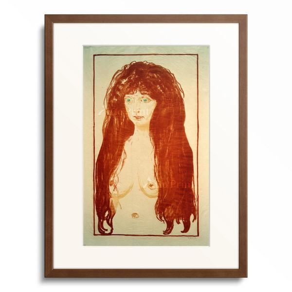 ノルウェーの画家ジャンル: 象徴主義　表現主義Munch, Edvard1863-1944,Norwegian painter."Sin, female nude with red hair and green eyes", 1902.Ch...
