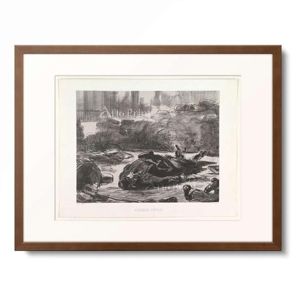 Manet, Edouard 1832-1883.Civil War (Guerre Civile), Print, 1874.Lithograph on chine colle, final state (II), 39.7 × 50.8...