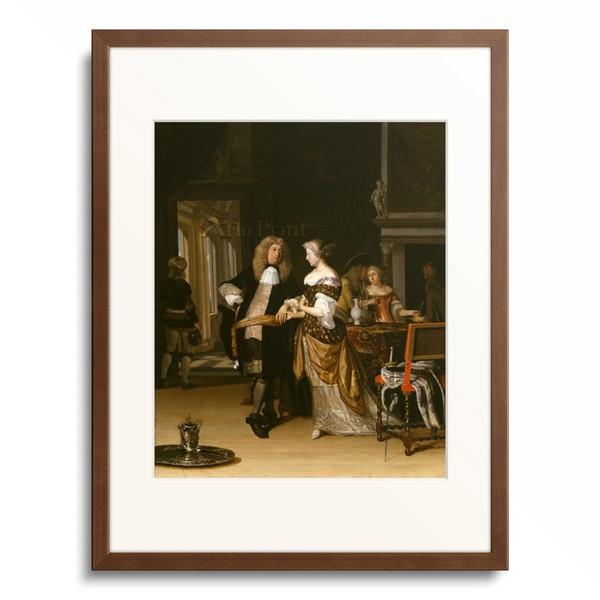 オランダの画家ジャンル: バロックE. v. d. Neer, Elegant couple in interior / Painting/Neer, Eglon Hendrik van der. 1634-1703.“Elegant co...