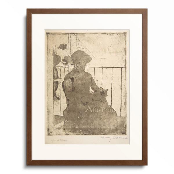Cassatt, Mary 1844-1926.On the Balcony, Print, ca. 1884-1894.Soft-ground etching; first state of three, 27.8 × 21.6 cm.I...