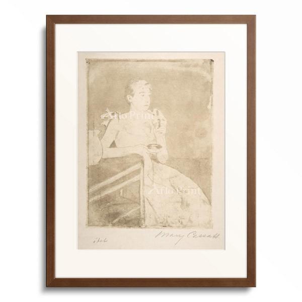 Cassatt, Mary 1844-1926.After-dinner Coffee, Print, ca. 1884-1894.Soft-ground etching; third state of three, 19.9 × 14.9...