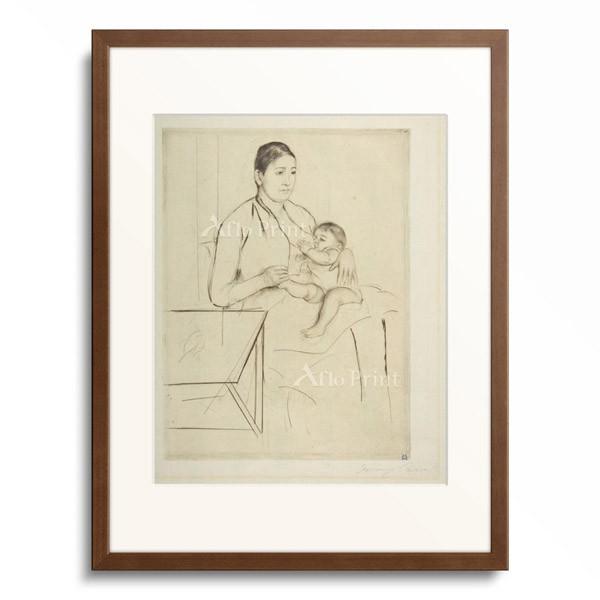 Cassatt, Mary 1844-1926.Nursing, Print, ca. 1885-1895.Drypoint; third state of three, 23.8 × 17.8 cm.Inv. Nr. 1977.582.4...