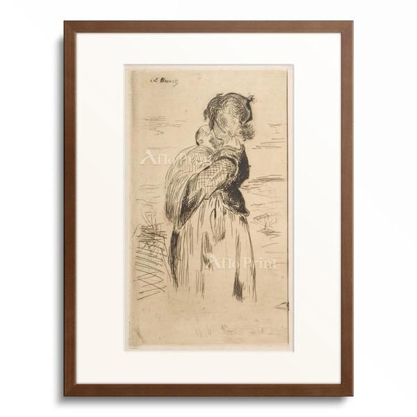 Manet, Edouard 1832-1883.The Little Girl, Print, ca. 1861-1862.Etching and drypoint on laid paper, state one of two, 20....