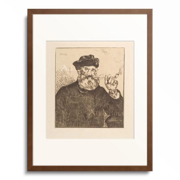 Manet, Edouard 1832-1883.The Smoker, Print, ca. 1866-1867.Facsimile reproduction of Manet's etching of 1866-67, in the s...