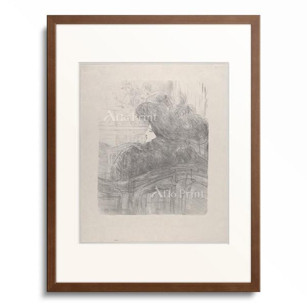 Toulouse-Lautrec, Henri de 1864-1901.Cleo de Merode, Print, 1898.Crayon lithograph with scraper on china paper, 38.6 × 3...