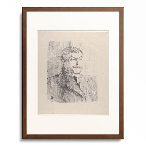 Toulouse-Lautrec, Henri de 1864-1901.Lucien Guitry, Print, 1898.Crayon lithograph on china paper, 37.7 × 31.6 cm.Inv. Nr...