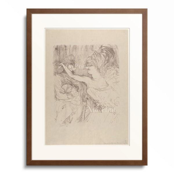 Toulouse-Lautrec, Henri de 1864-1901.Guy and Mealy, in Paris Qui Marche, Print, 1898.Crayon lithograph printed in dark v...