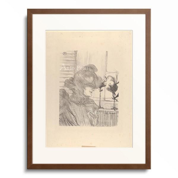 Toulouse-Lautrec, Henri de 1864-1901.Louise Blouet "Le Margoin", Print, 1900.Lithograph on vellum, 47.0 × 34.9 cm.Inv. N...