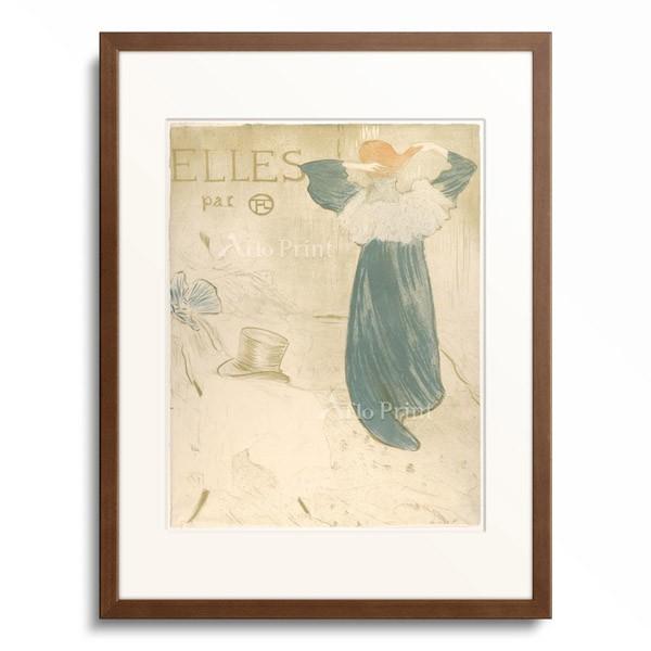 Toulouse-Lautrec, Henri de 1864-1901.Elles (portfolio cover), Print, 1896.Crayon, brush, and spatter lithograph printed ...