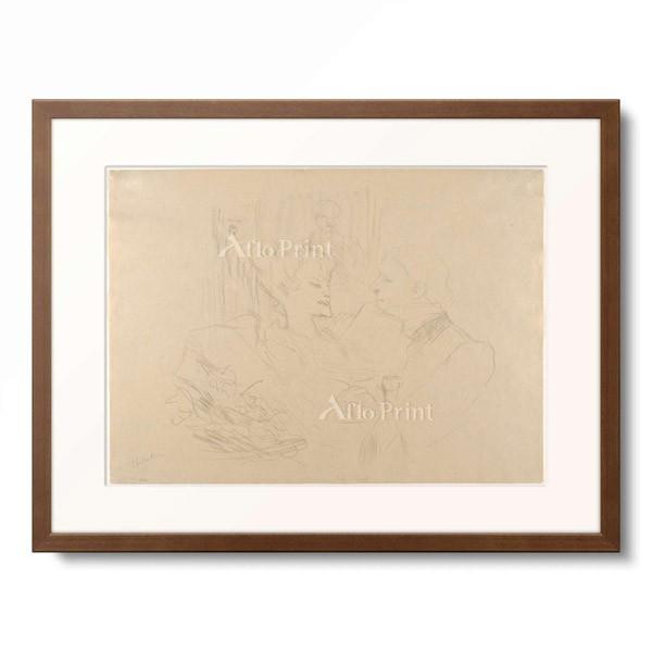 Toulouse-Lautrec, Henri de 1864-1901.Five O'Clock: Supper in London, Print, 1896.Lithograph on vellum, 34.0 × 47.0 cm.In...