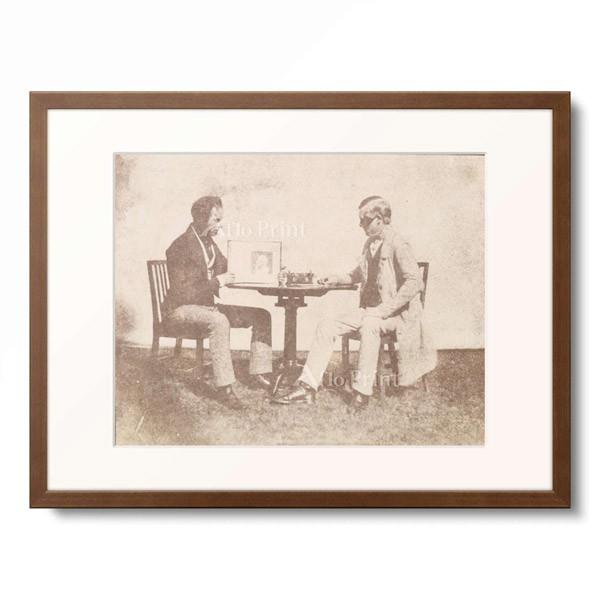 Talbot, William Henry Fox 1800-1800.Nicolaas Henneman Showing an Album to Charles Porter, Photograph, ca. 1840-1850.Salt...