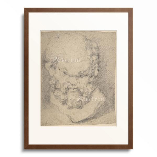 所蔵: メトロポリタン美術館Rubens, Peter Paul 1577-1640.Head of Silenus, Drawing, ca. 1597-1640.Black chalk on light brown paper, 22....