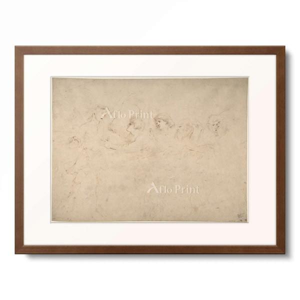 所蔵: メトロポリタン美術館Rubens, Peter Paul 1577-1640.Alcibiades Interrupting the Symposium; verso: Sketches of the Baptism of Chri...