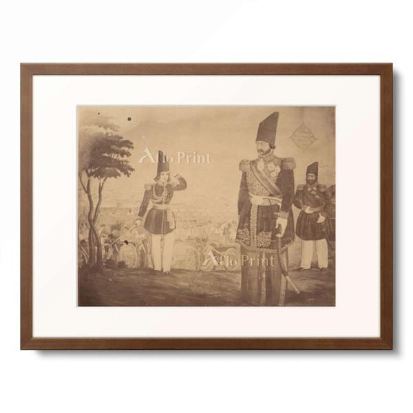 Pesce, Luigi 1818-1891.[A Persian revue in a painting that once belonged to Ardeshir Mirza, uncle of the king.], Photogr...
