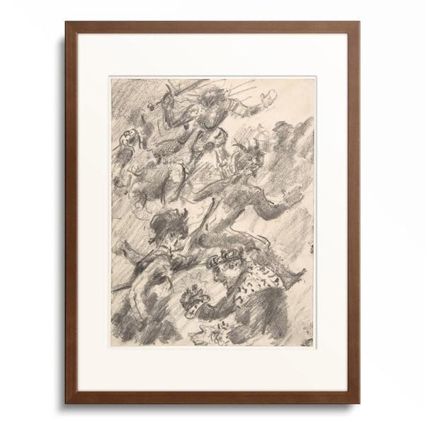 Corinth, Louis 1858-1925.The False Dawn, Drawing, ca. 1870-1925.Lithographic crayon, 22.9 × 17.3 cm.Inv. Nr. 1976.107.2N...