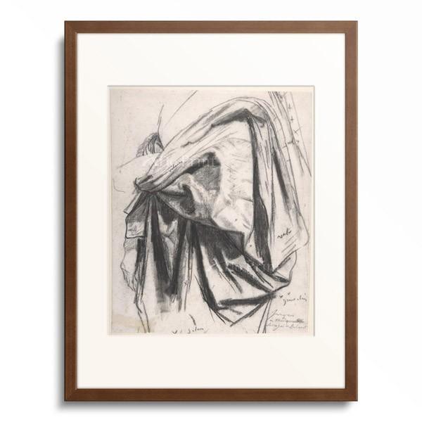 Ingres, Jean Auguste Dominique 1780-1867.Study for the Drapery of Moliere in the "Apotheosis of Homer", Drawing, ca. 179...